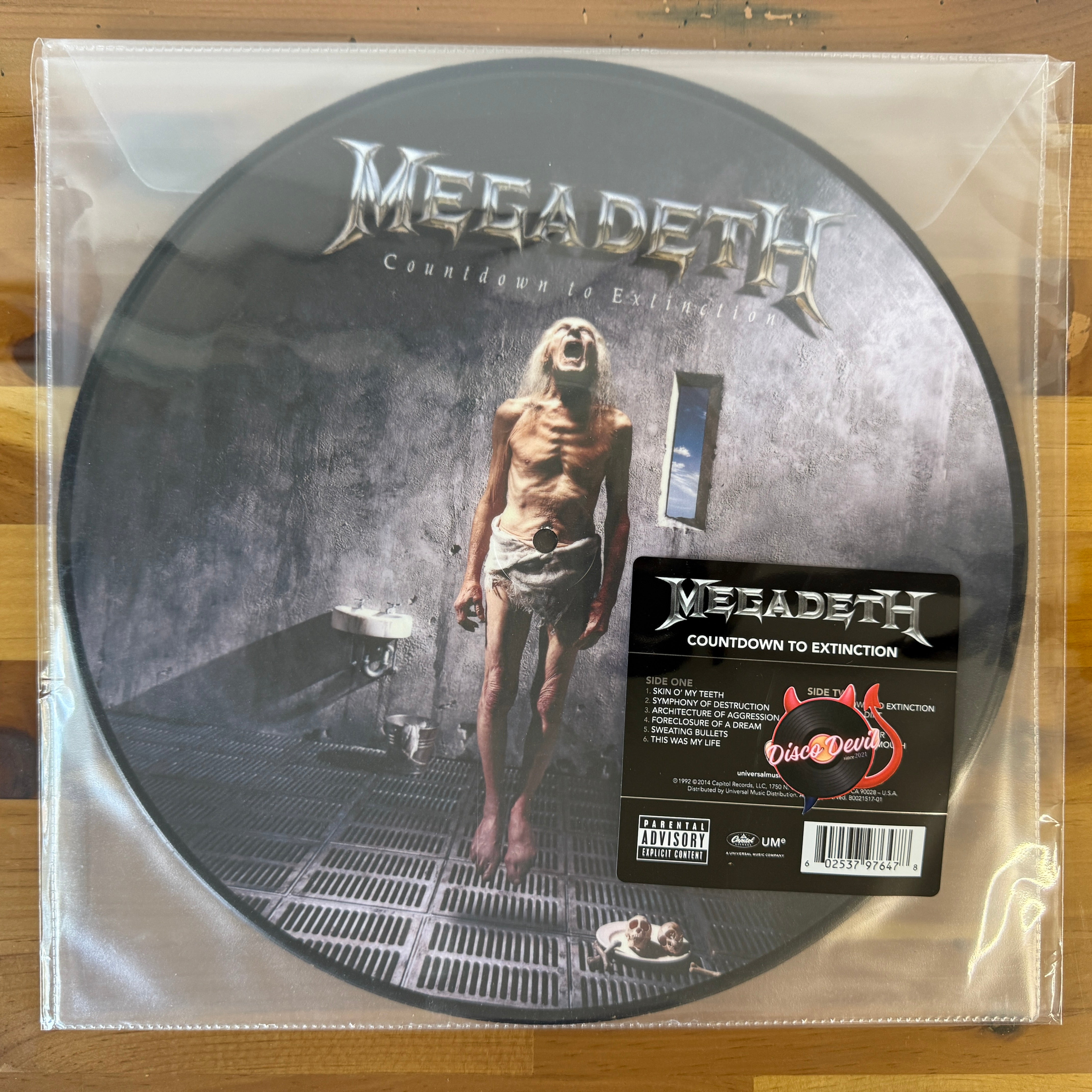 Megadeth - Countdown To Extinction, Picture Disc Vinyl – Disco Devil ...